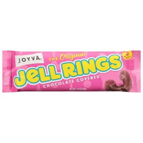 Joyva Jell Rings Choc Covered 38g Australia | Tara's Candy Bar | Online ...