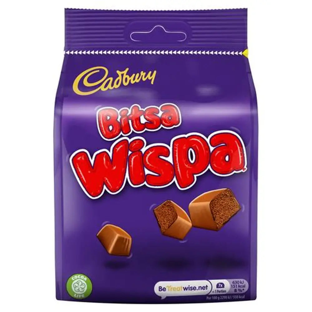 Cadbury Bitsa Wispa Chocolate Bag 85g Australia | Tara's Candy Bar ...