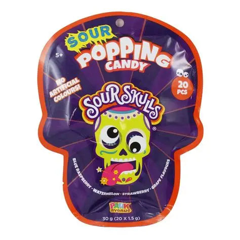 Sour Skulls Popping Candy 30g Australia | Tara's Candy Bar | Online ...