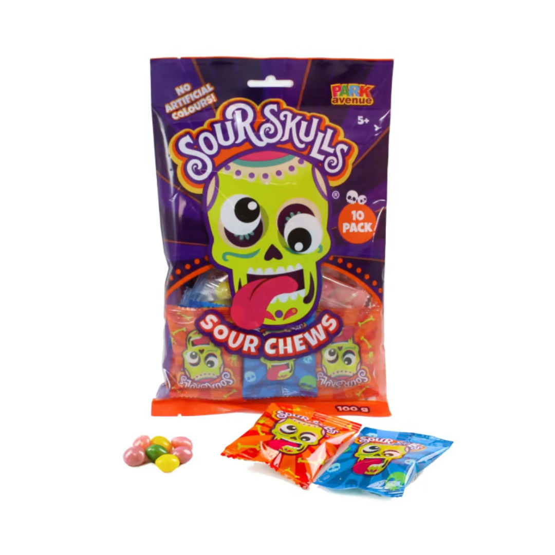 Sour Skulls Sour Chews 100g Australia | Tara's Candy Bar | Online Lolly ...
