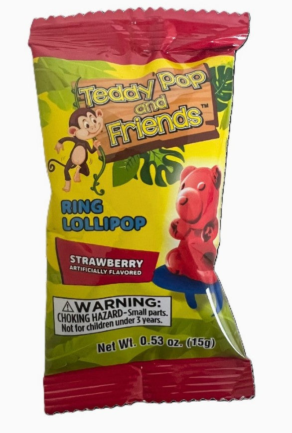 Teddy Pop and Friends Ring Pop Original Australia | Tara's Candy Bar ...