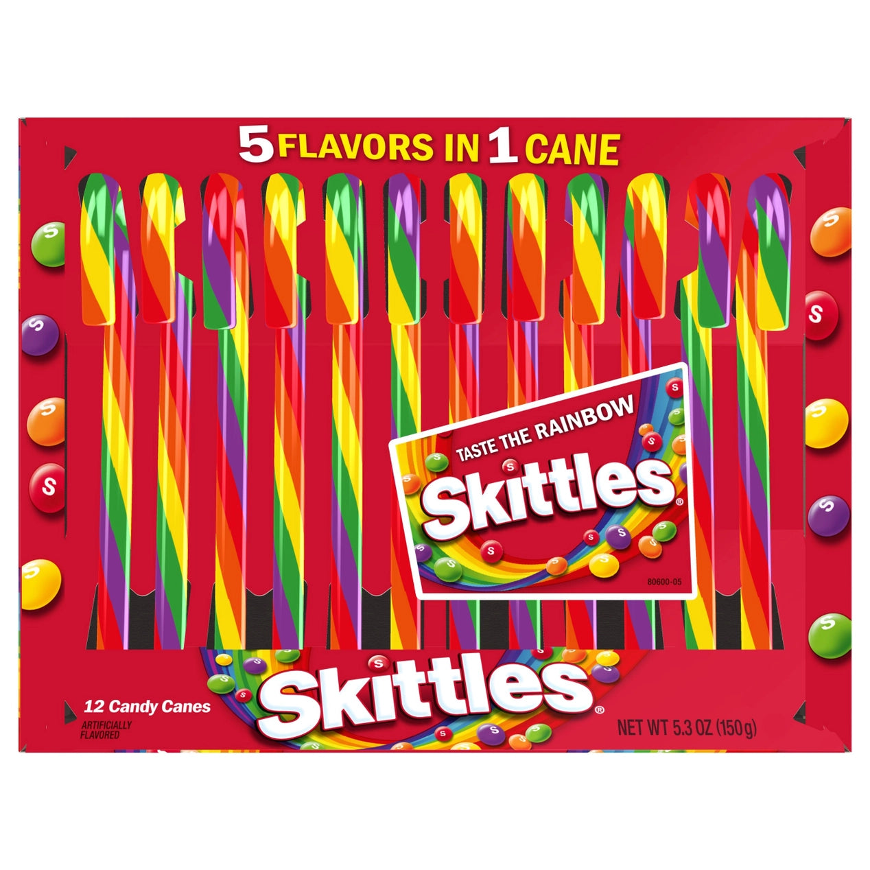 Skittles Candy Cane Cradle 150g- 12 Pcs Australia | Tara's Candy Bar ...