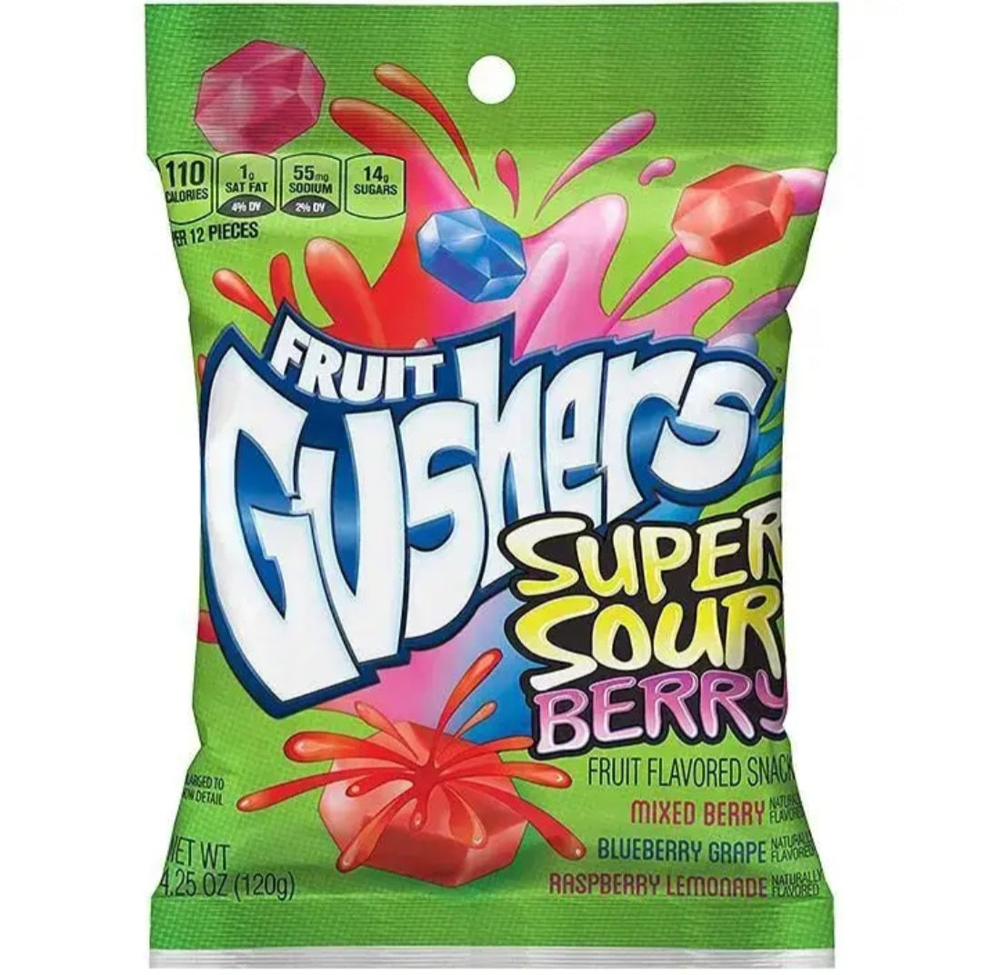 Fruit Gushers Super Sour Australia | Tara's Candy Bar | Online Lolly ...