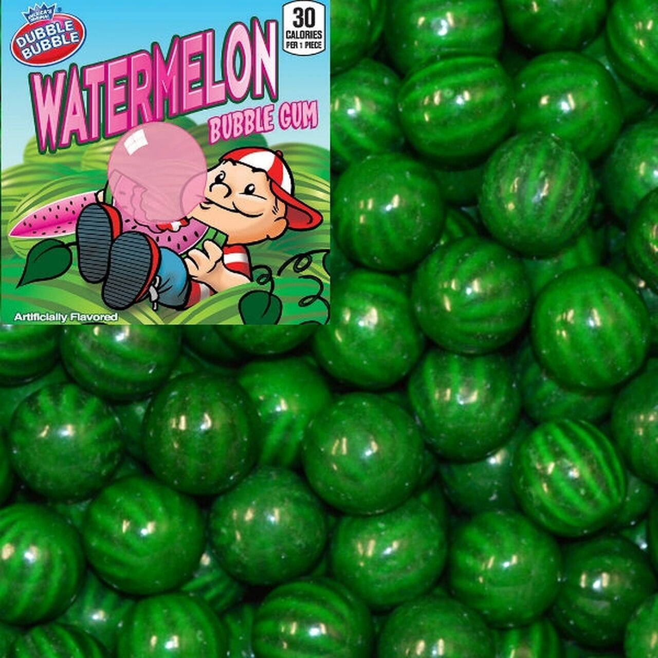 Watermelon Gumballs 100g Australia | Tara's Candy Bar | Online Lolly ...